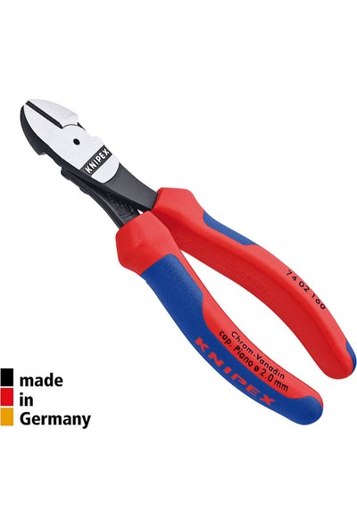 Knipex 74 02 160 Ağır Hizmet Yan Keski