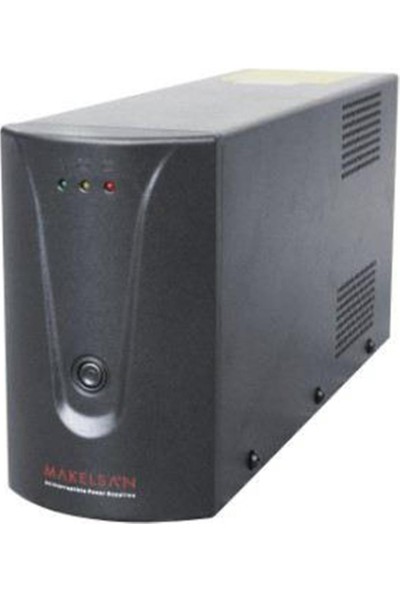 Makelsan 650Va,Line-İnteractive,1 Adet 12V 7Ah Akü,5/12 Dk,Ups,Siyah,Lion Modeli Mu00650L11Ea005 Makelsan 650Va,Line-İnteractive,1 Adet 12V 7Ah Akü,5/12 Dk,Ups,Siyah,Lion Modeli Mu00650L11Ea005