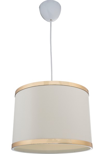 28'Lik Kumaş Sarkıt Hoop Krem