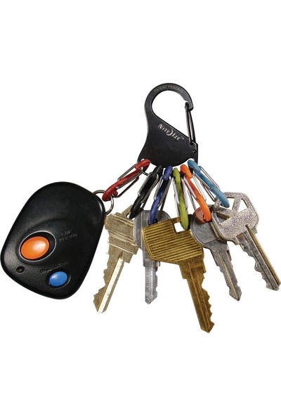 Nite Ize S-Biner KeyRack Anahtarlık-Siyah