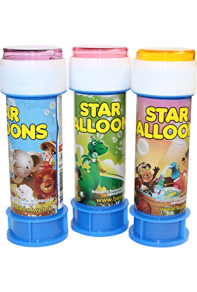 Köpüklü Üflemeli Baloncuk Star Alloons (5 Adet)
