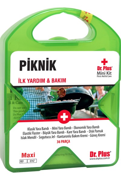 Dr Plus İlk Yardım Çantası Piknik MiniKit Dr Plus İlk Yardım Çantası Piknik MiniKit