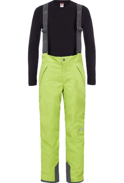 The North Face B Snowquest Suspender Pant Erkek Çocuk Pantolon Siyah