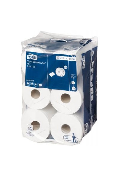 Tork Smartone İçten Çekmeli Mini Tuvalet Kağıdı 112Mx12 Rulo (472193)