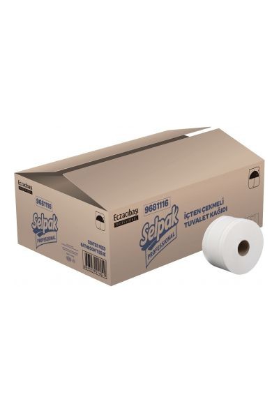 Selpak Professional İçten Çekmeli Tuvalet Kağıdı 120M 6'Lı (9681116) Selpak Professional İçten Çekmeli Tuvalet Kağıdı 120M 6'Lı (9681116)