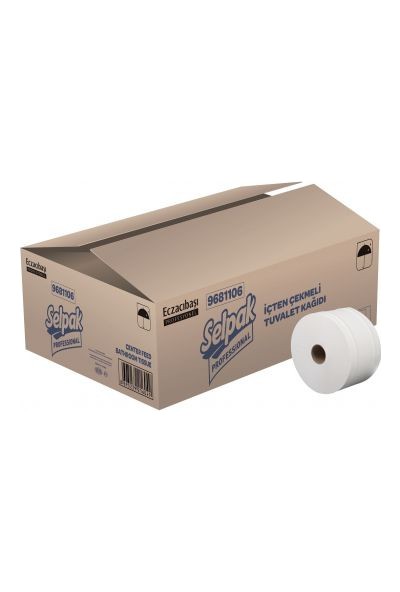Selpak Professional İçten Çekmeli Tuvalet Kağıdı 220M 6'Lı (9681106) Selpak Professional İçten Çekmeli Tuvalet Kağıdı 220M 6'Lı (9681106)