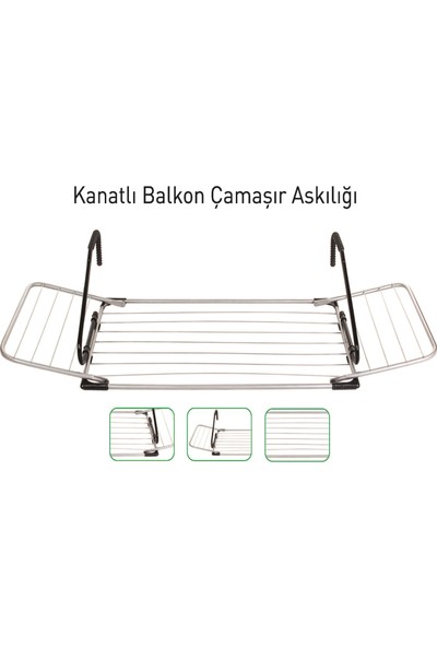 Yıl-Tem Kanatlı Balkon Çamaşır Askılığı