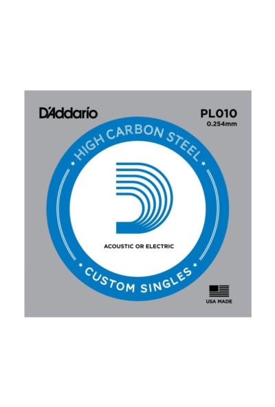 D'Addario PL010 Tek Elektro Gitar Teli (10)