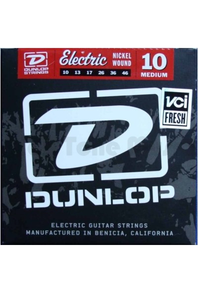 Jim Dunlop DEN1046 Nickel Wound Medium Elektro Gitar Teli (10-46)