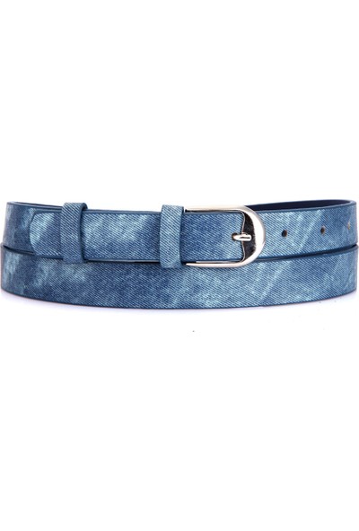 Karalı Deri KRD2101 Kot Görünümlü Kadın Kemer