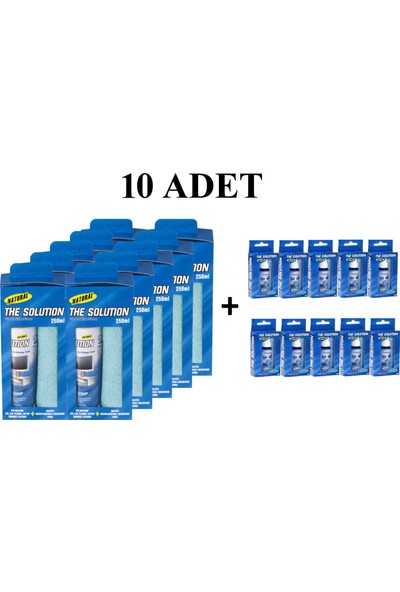 The Solution Lcd, Led, Ekran, Laptop, Tablet, Bilgisayar, Televizyon, Cep Telefonu, Gözlük, Kamera, Koruyucu Ve Parlatıcı Doğal Temizleme, Temizlik Seti – 250 ML + 30 ML Temizleyici -10 SET The Solution Lcd, Led, Ekran, Laptop, Tablet, Bilgisayar, Televizyon, Cep Telefonu, Gözlük, Kamera, Koruyucu Ve Parlatıcı Doğal Temizleme, Temizlik Seti – 250 ML + 30 ML Temizleyici -10 SET