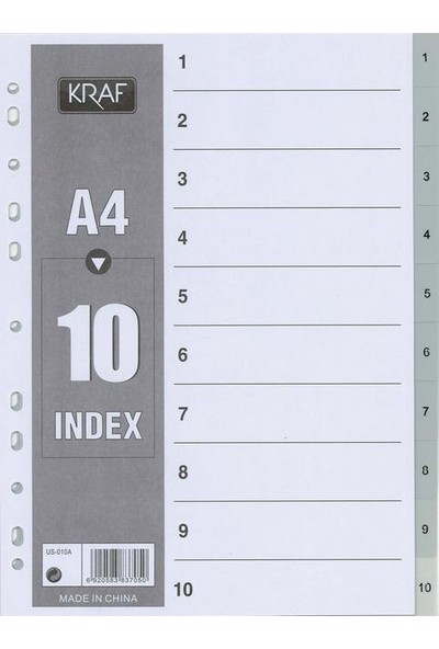 Kraf 1010 Separatör 1-10 Rakam Kraf 1010 Separatör 1-10 Rakam