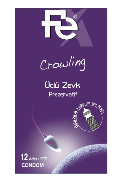 Fe Crowling Tırtıklı Prezervatif 12'Li