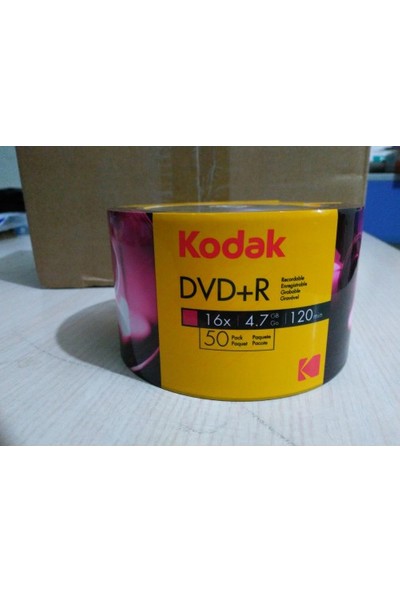 Boş Dvd Kodak Dvd+R 16X 4.7 Gb 50'Li Value Pack