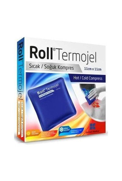 Roll Termojel Sıcak Soğuk Kompres Jel 11X11Cm Kumaş Kaplı Roll Termojel Sıcak Soğuk Kompres Jel 11X11Cm Kumaş Kaplı