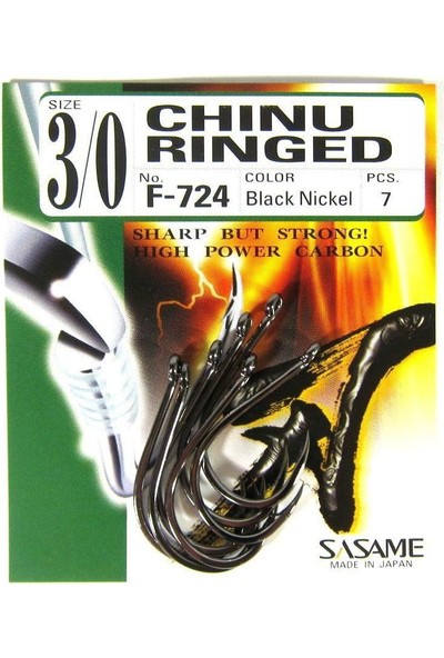 Sasame Chinu Ringed F-724 Olta İğnesi No:7 Sasame Chinu Ringed F-724 Olta İğnesi No:7