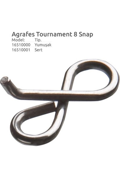 Daiwa Tournament Agrafe Snap 8 Klips Sert (Tough) 6 Kg Daiwa Tournament Agrafe Snap 8 Klips Sert (Tough) 6 Kg