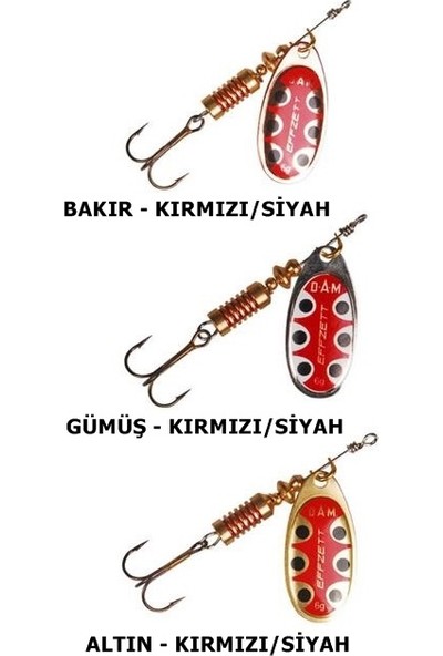 Dam Effzett Standart Tw Döner Kaşık Bakır - Kırmızı Siyah No:3 Dam Effzett Standart Tw Döner Kaşık Bakır - Kırmızı Siyah No:3