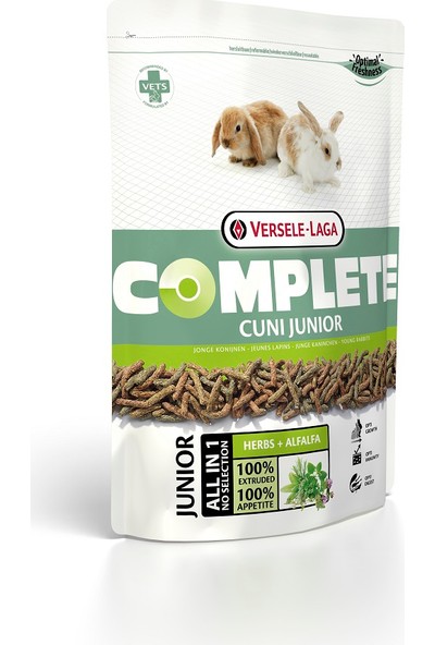 Versele-Laga Comp. Cunı Junior Yavru Tavşan Pelet Yem 500G Versele-Laga Comp. Cunı Junior Yavru Tavşan Pelet Yem 500G