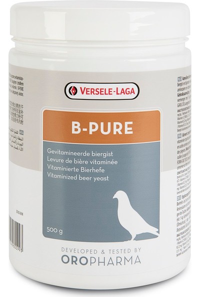 Versele-Laga Oropharma B-Pure Güv(Vitaminli Maya)500G Versele-Laga Oropharma B-Pure Güv(Vitaminli Maya)500G