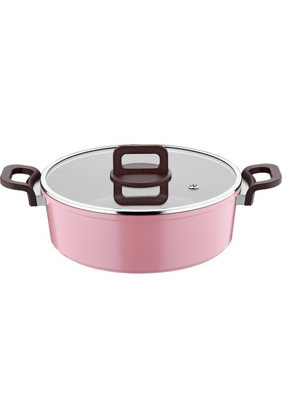 Kütahya Porselen Cerapure 28 Cm Karnıyarık Tencere Pembe