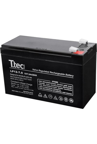 Ttec 12V 7.2Ah Bakımsız Kuru Akü