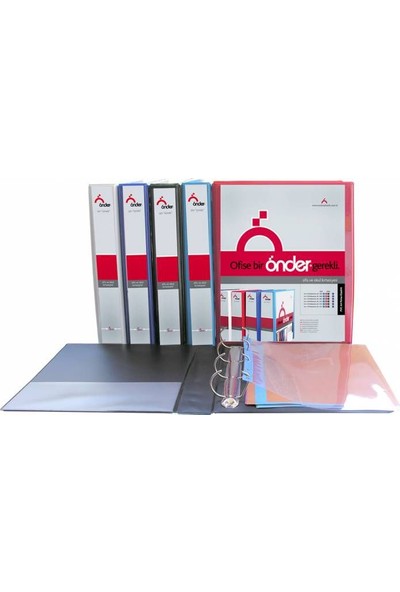 Önder A4 2012 Firma Klasörü 2cm 4 Halka Mavi