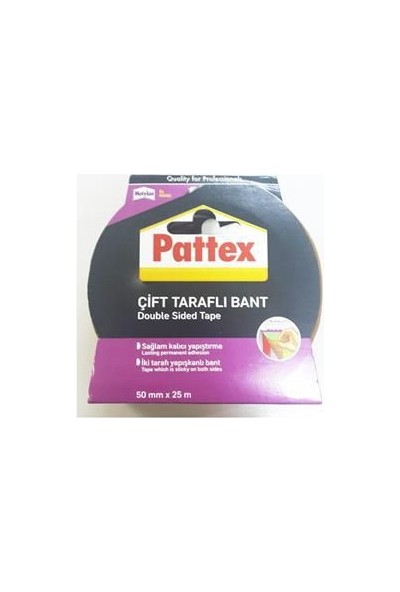 Pattex Çift Taraflı Bant Şeffaf 38Mmx25M 1871243
