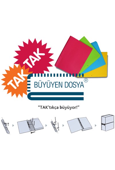 Önder 0250 Tak Tak Büyüyen Dosya Kırmızı