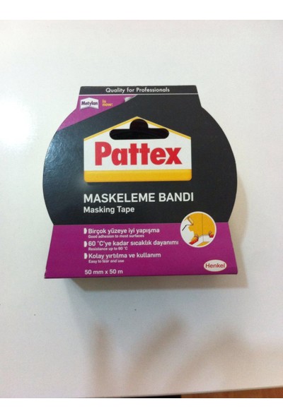 Pattex Maskeleme Bandı Beyaz 19mm*50m Pattex Maskeleme Bandı Beyaz 19mm*50m