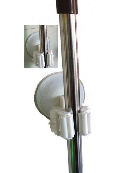 Original Boutique Vantuzlu Fırça Ve Mop Tutucu Askı 2 Adet Original Boutique Vantuzlu Fırça Ve Mop Tutucu Askı 2 Adet