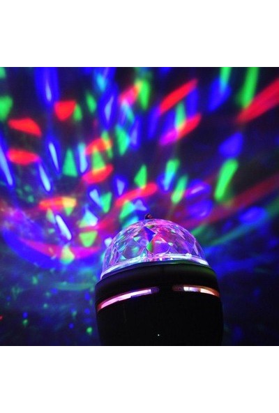 Pratik 360 Derece Dönen Renkli Dekoratif Disco Lamba Pratik 360 Derece Dönen Renkli Dekoratif Disco Lamba