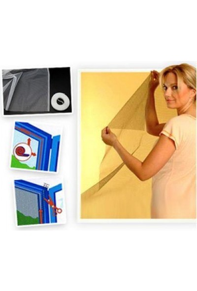 Pratik Pencere Sinekliği Çift Kanat (130 X 150 Cm)