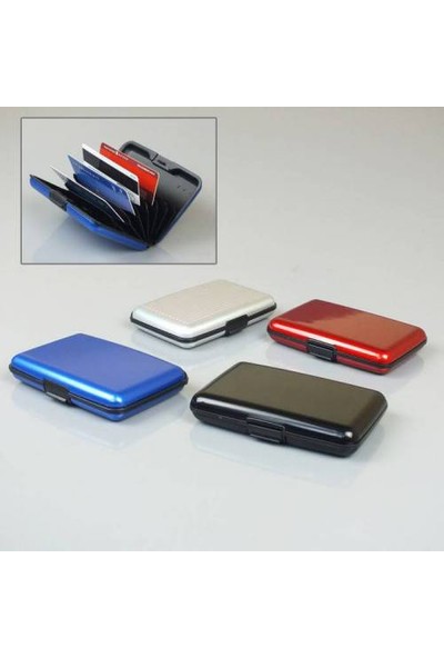 Original Boutique Metal Kartvizitlik Kredi Kartı Cüzdan Kartlık