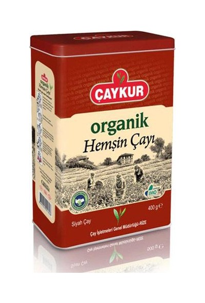 Çaykur Organik Hemşin Çay 400 Gr (Teneke Kutu)