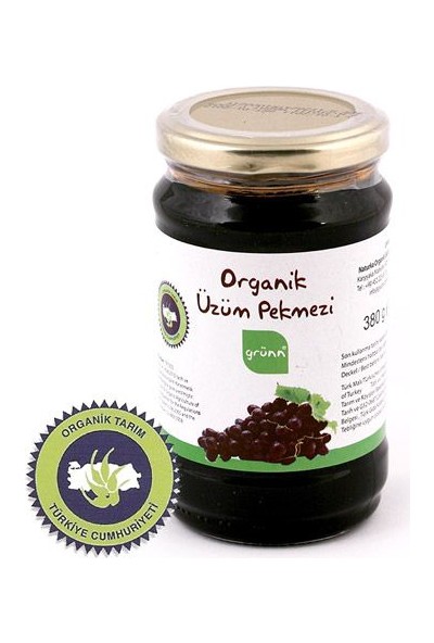 Grünn Organik Üzüm Pekmezi 380 Gr Grünn Organik Üzüm Pekmezi 380 Gr