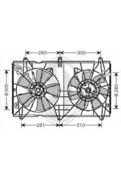 HONDA ACCORD- 03/08 RADYATÖR FAN DAVLUMBAZI VE KLİMA FAN DAVLUMBAZI (SPORT TİPİ)