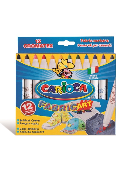 Carioca Cromatex Kumaş Boyama- 12 Adet Kalem