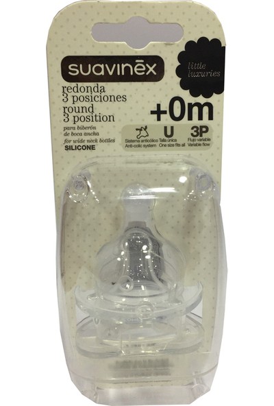 Suavinex Geniş Ağızlı Silikon Akış Ayarlı Biberon Emziği 2'Li Suavinex Geniş Ağızlı Silikon Akış Ayarlı Biberon Emziği 2'Li