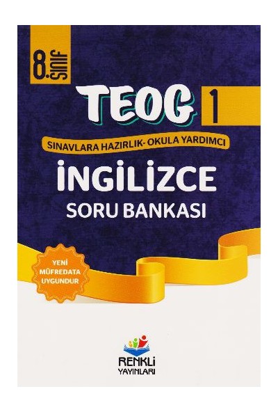 Renkli Yayınları Teog1 8. Sınıf İngilizce Soru Bankası