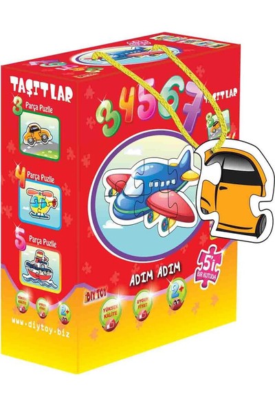 Dıytoy 8742 Taşıtlar Puzzle 25 Prç