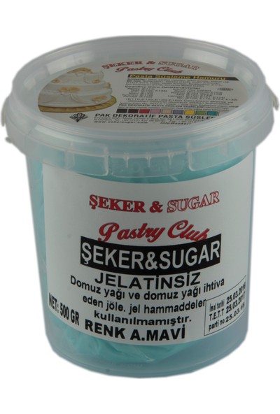 Şeker Sugar Şeker Hamuru 500 Gr - Bebe Mavi Şeker Sugar Şeker Hamuru 500 Gr - Bebe Mavi