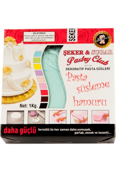 Şeker Sugar Şeker Hamuru 1 Kg - Bebe Mavi