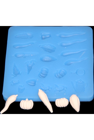 Elitparti Sebzeler Gıda Silikon Kalıbı