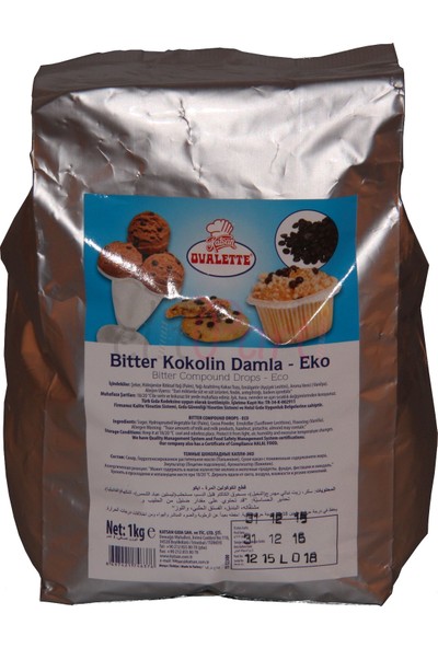 Elitparti Ovalette Bitter Kokolin Damla Çikolata 1 Kg Elitparti Ovalette Bitter Kokolin Damla Çikolata 1 Kg