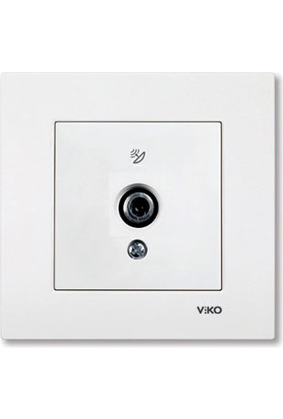 Viko Karre Uydu Prizi F Konnektörlü Sonlu - Beyaz