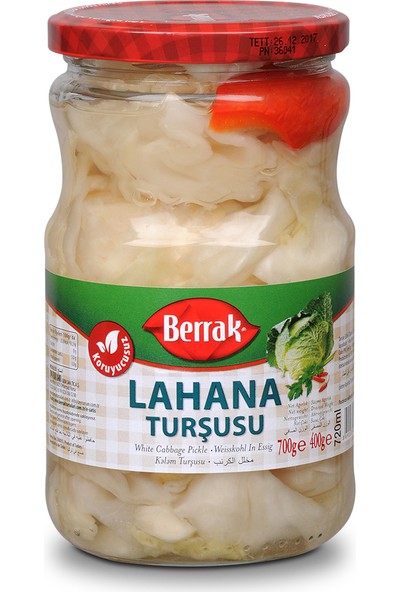 Lahana Turşusu 720 ml Cam