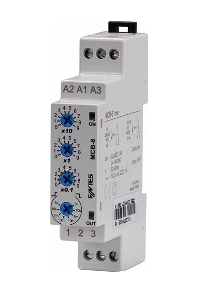 Entes Mcb-8 Zaman Rölesi 0,1Sn-999 Dak. Entes Mcb-8 Zaman Rölesi 0,1Sn-999 Dak.