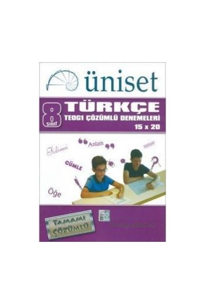 Üniset Yayıncılık 8. Sınıf Türkçe Teog1 Çözümlü Denemeleri 15X20