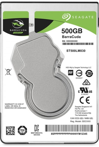 Seagate Barracuda 500GB 2.5” 5400RPM Sata 3.0 128MB Sabit Disk (ST500LM030) Seagate Barracuda 500GB 2.5” 5400RPM Sata 3.0 128MB Sabit Disk (ST500LM030)